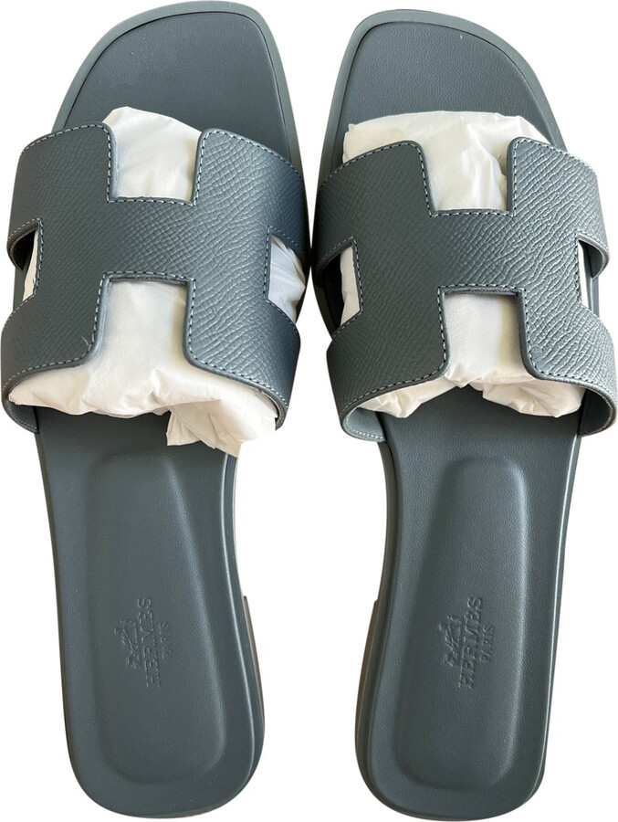 Hermes Oran leather sandal - ShopStyle