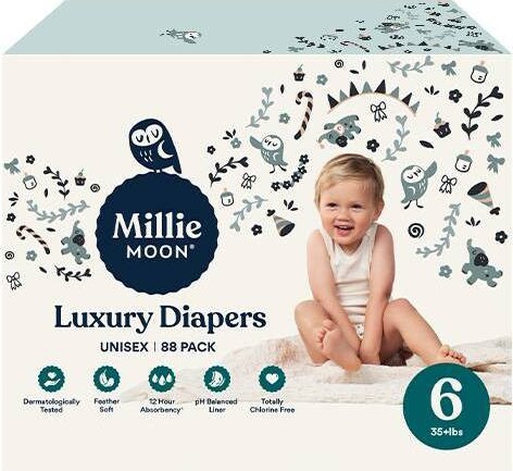Millie Moon Luxury Diapers Size 5 - 64ct - ShopStyle Crib Toys