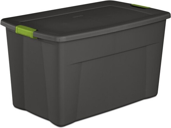 Sterilite Stackable 35 Gallon Storage Tote Box with Latching Container ...