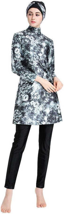 Meijunter Islamic Women Swimwear Burkini Muslim Hijab Swimsuit Modest ...