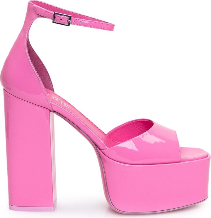 Paris Texas Flamingo Leather Sandals - ShopStyle