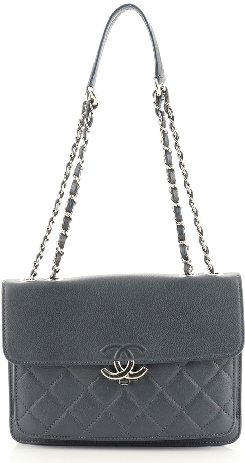 Chanel CC Box Flap Bag Quilted Calfskin Small - ShopStyle