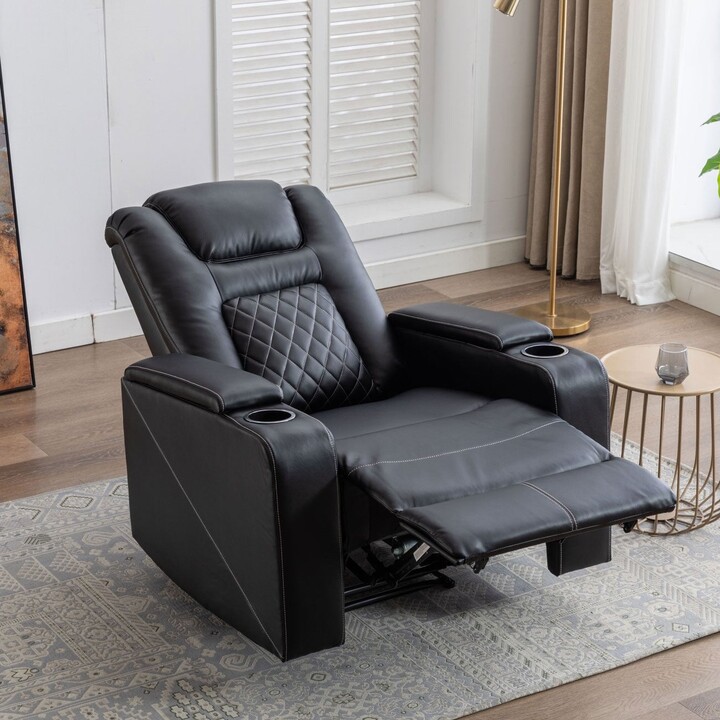 Milmonet Electric Power Recliner Chair with USB Ports and Cup Holders ...