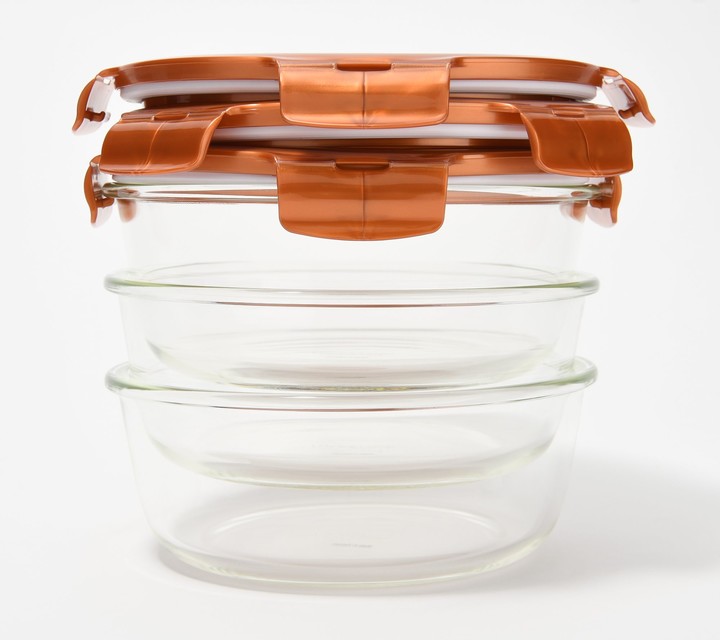 LocknLock Set of 3 Glass Bowl Storage Container Set - ShopStyle