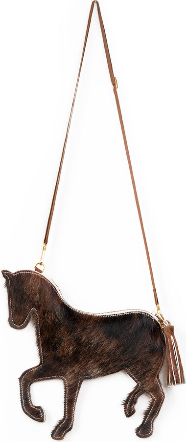 MARCO BAGA - The Horse In Tricolor Hair On And Beige Leather ...