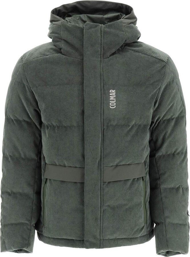 COLMAR A.G.E. Colmar age corduroy hooded down jacket - ShopStyle