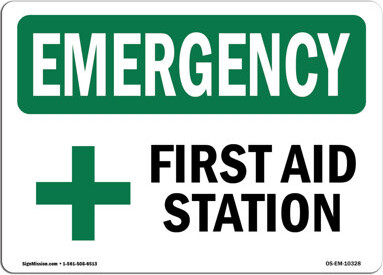 SignMission First Aid Station Sign - ShopStyle Desks