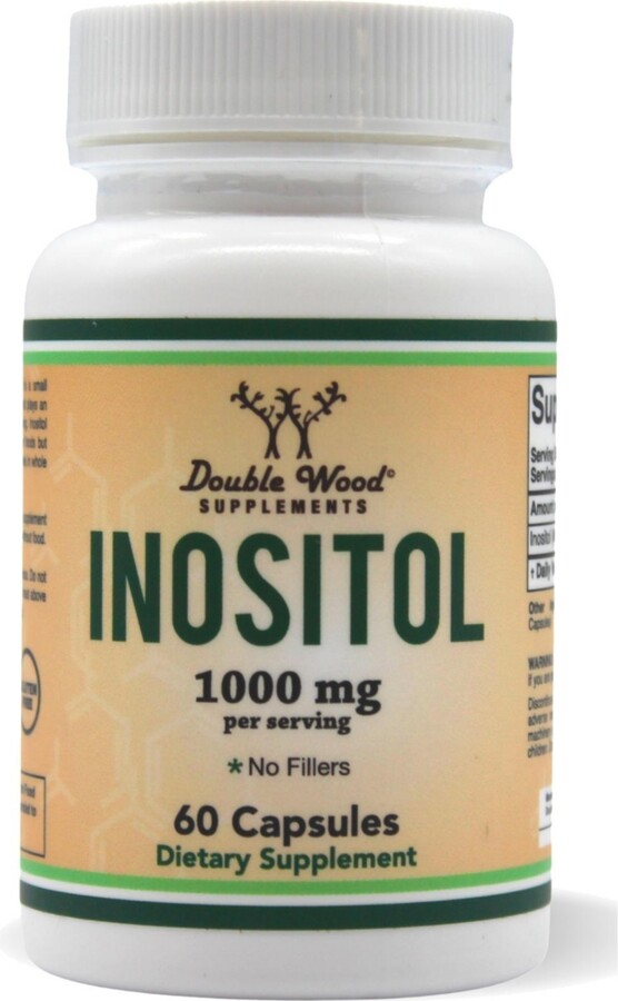 Double Wood Supplements Inositol (myo-Inositol) - 60 capsules, 1000 mg ...