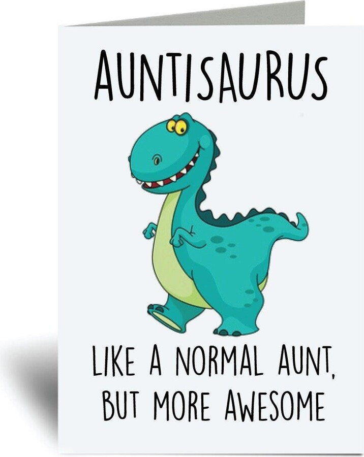 60 SECOND MAKEOVER Auntisaurus A6 Greeting Card - ShopStyle