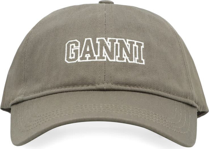 Ganni Logo Baseball Cap - ShopStyle Hats