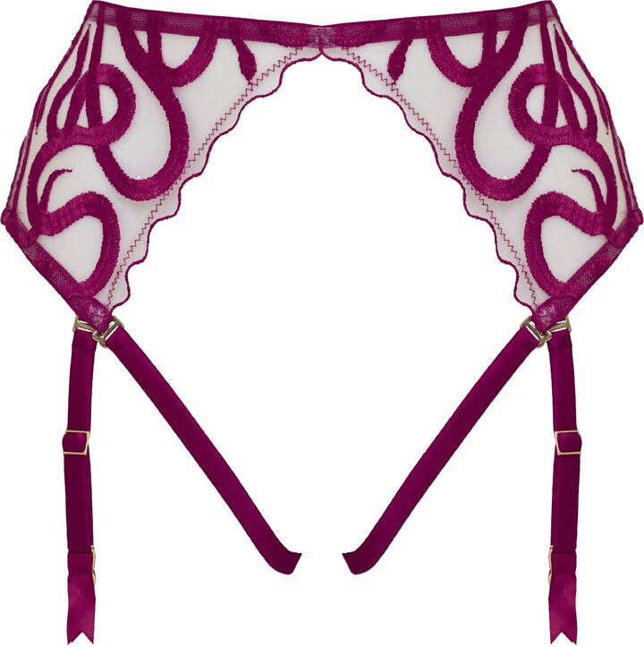 Studio Pia Naga Harness Suspender Mulberry - ShopStyle Lingerie