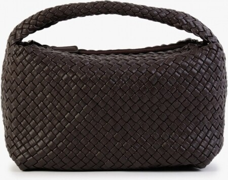 FALORNI Large Woven Brown Leather Hobo Bag - ShopStyle