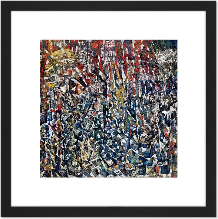 Artery8 Endre Rozsda La Tour De Babel 1958 8X8 Inch Square Wooden ...