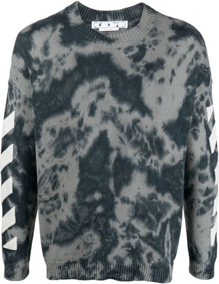 Off-White intarsia Arrow jumper - ShopStyle Crewneck Sweaters