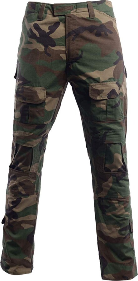 LANBAOSI Mens Airsoft Tactical Ripstop Trousers Multicam Cotton Cargo ...