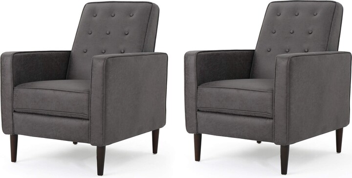 GDFStudio Christopher Knight Home Mervynn Mid-Century Modern Microfiber ...