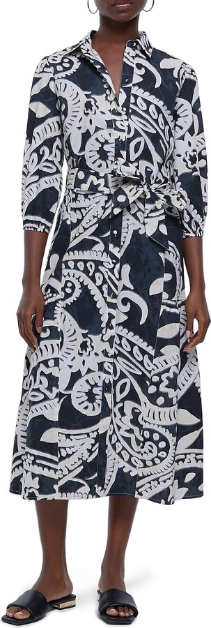 River Island Shelly Tie Waist Shirtdress - ShopStyle Day Dresses