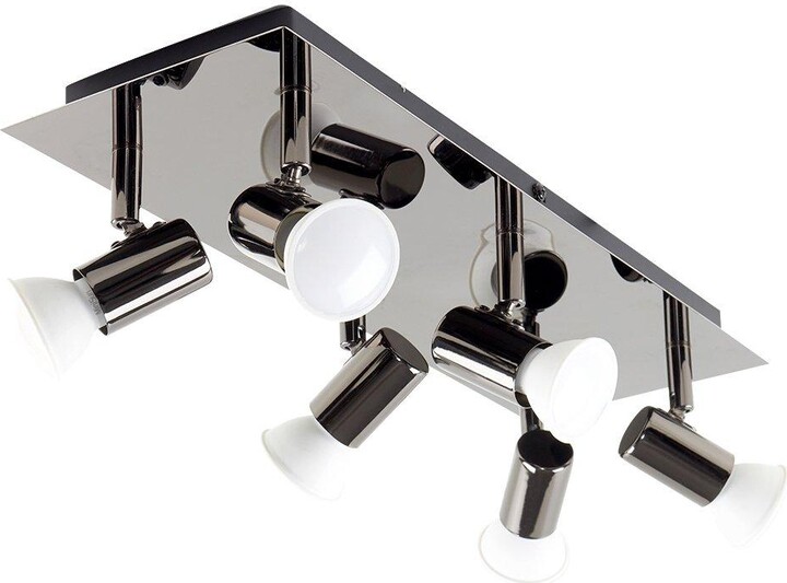 ValueLights Consul Spotlight 6 Way Black Ceiling Bar Spotlight - ShopStyle