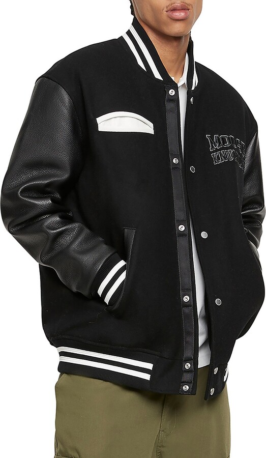 Moose Knuckles Wool Varsity Bomber Jacket - ShopStyle