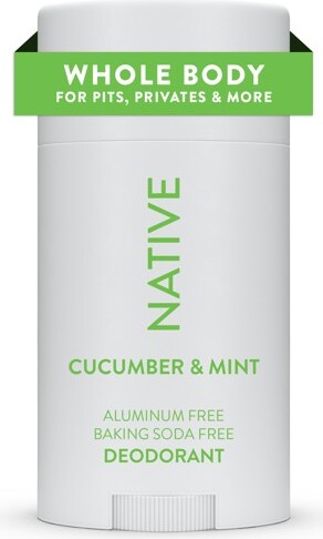 Native Whole Body Deodorant Stick - Cucumber & Mint - Aluminum Free - 2 ...
