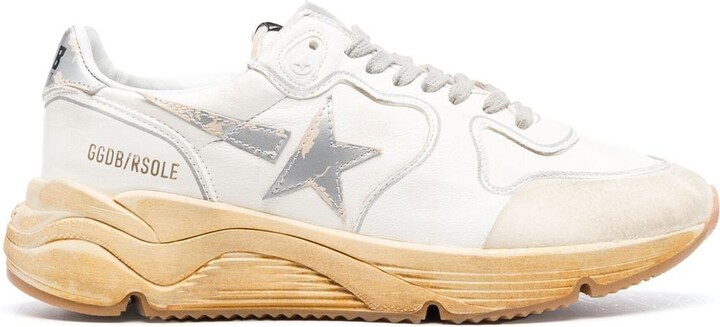 Golden Goose One Star-logo low-top sneakers - ShopStyle