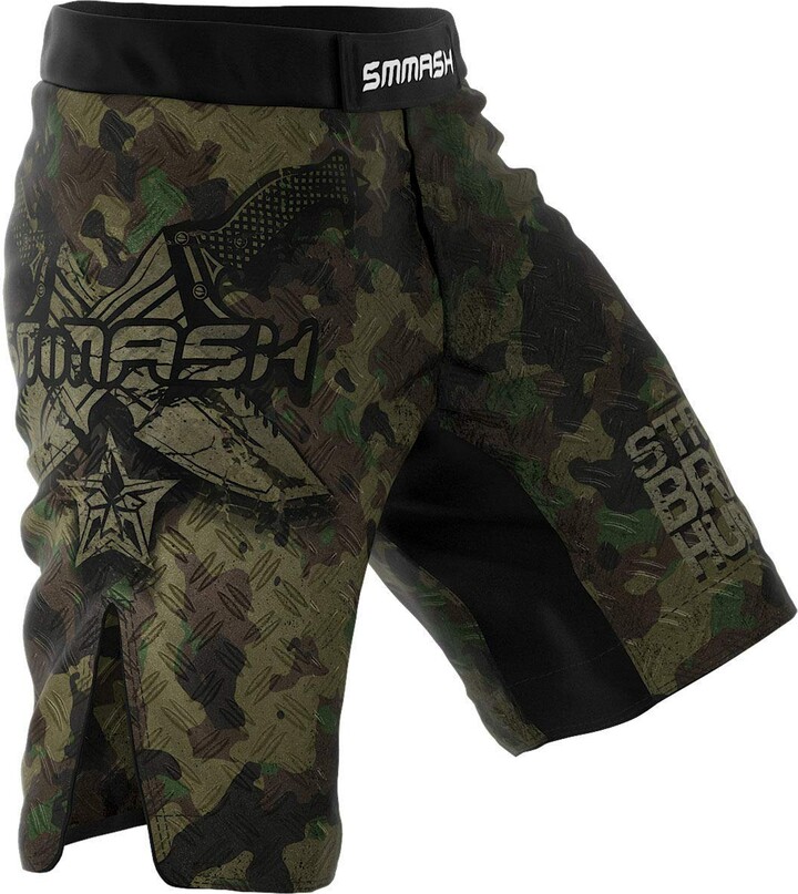 SMMASH Mens MMA Martial Arts Boxing Sports Gym Fitness Short Pants ...
