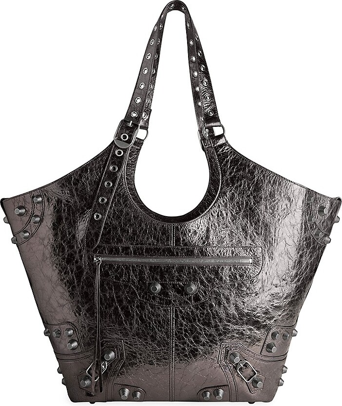 Balenciaga Le Cagole Large Carry All Bag Metallized Tote Bag - ShopStyle
