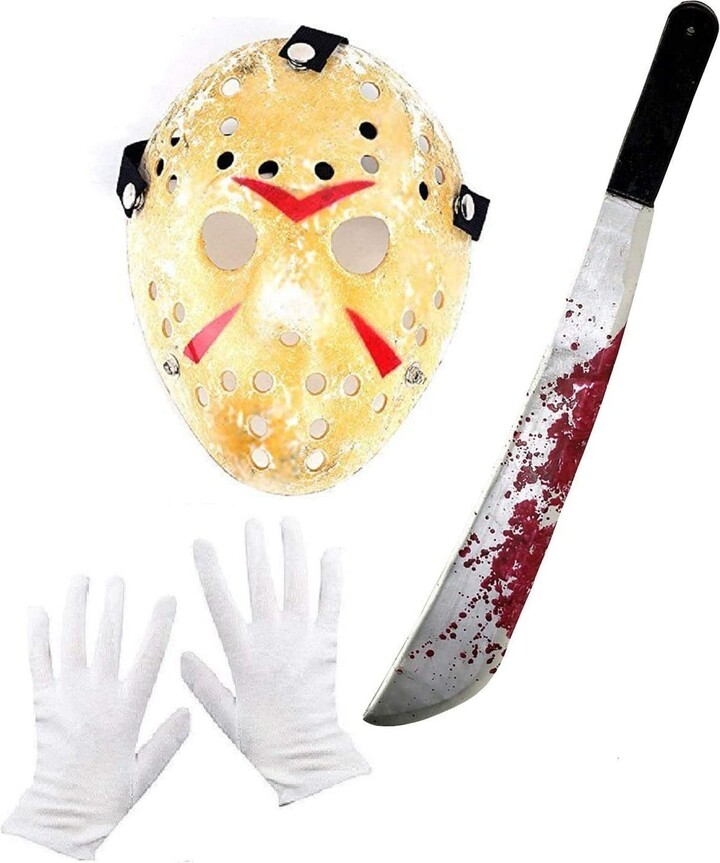 Mega_Jumble Adult Jason Voorhees Horror Scary Hockey Mask - ShopStyle