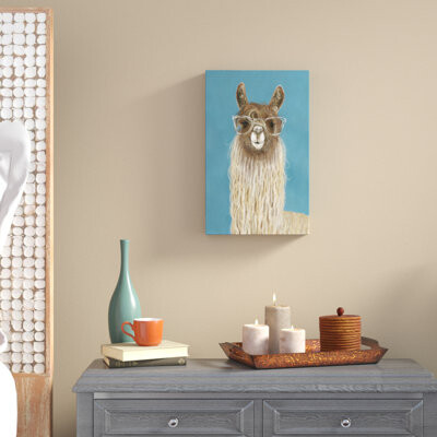 Dakota Fields 'Llama Specs IV' Painting on Wrapped Canvas - ShopStyle Slipcovers