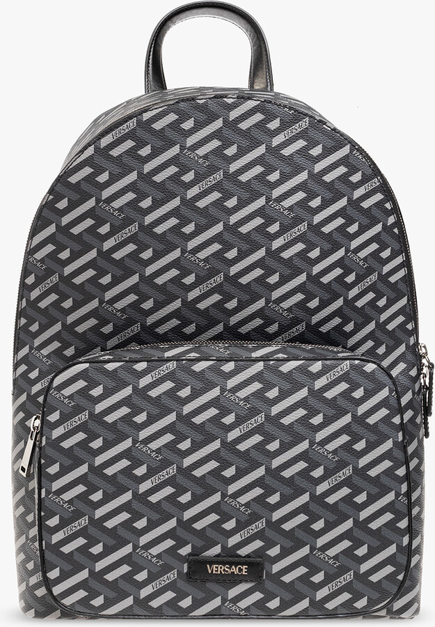 Versace La Greca Backpack - Grey - ShopStyle