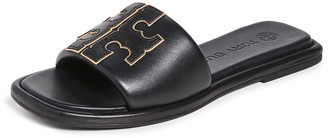 Tory Burch Double T Sport Slides - ShopStyle Mules & Clogs