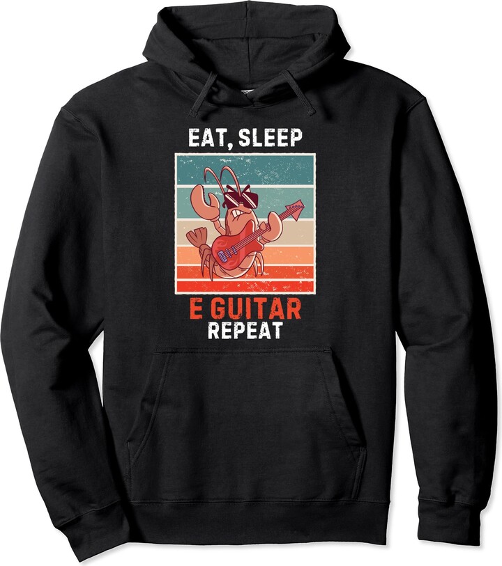 Vintage Lobster Eat, Sleep E Guitar Repeat Retro Lobster Eat ...