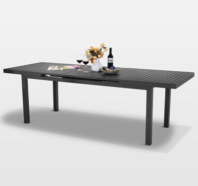 Latitude Run 8 - Person Outdoor Expandable Dining Table, 96.5" L X 35.5 ...