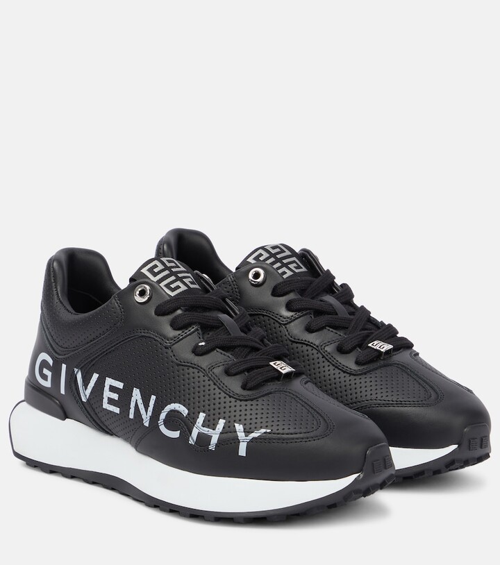 Givenchy GIV Runner logo leather sneakers - ShopStyle
