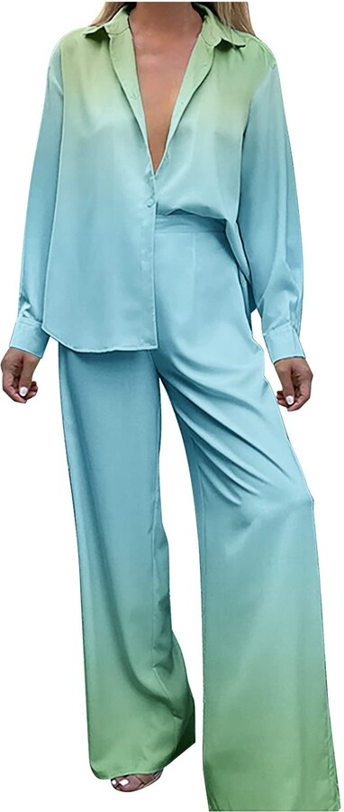 Generic Trousers Suit for Women Girl New 2024 Clothes Set Women 2 ...