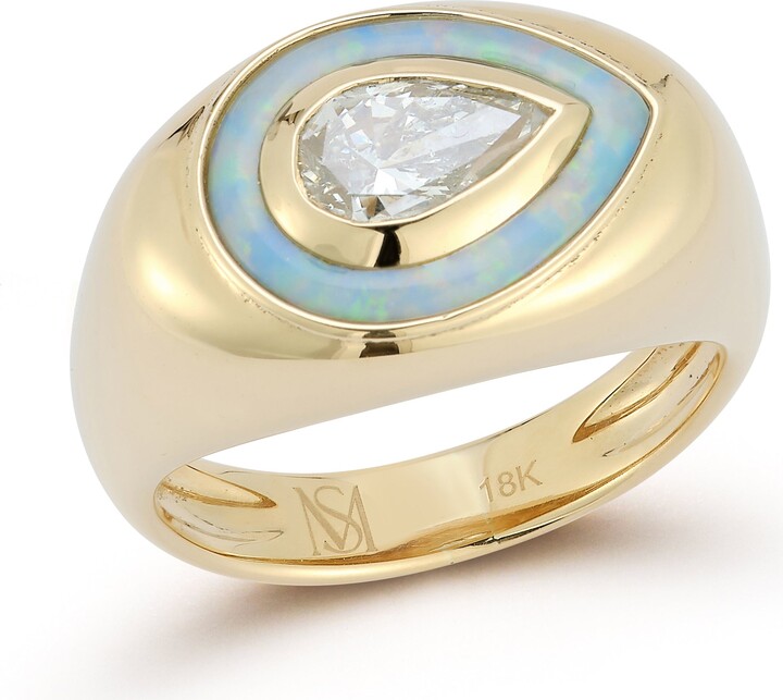 MAGGI SIMPKINS Pear Shape Bubble Ring - Opal - ShopStyle