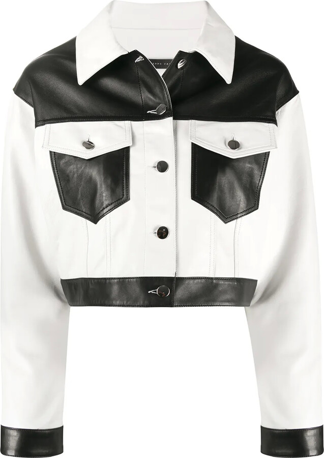 Giuseppe Zanotti Cropped Colour Block Jacket - ShopStyle