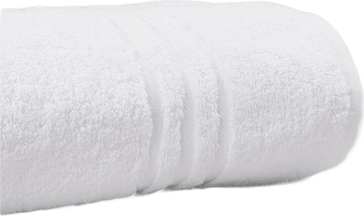 Tielle Love Luxury by Tradelinens White Luxury Line Border Bath Towel ...
