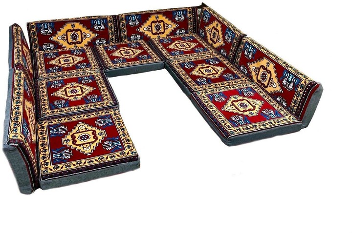 Etsy Bohemian Design, Oriental Floor Seating, Ethnic Sofa, Arabic ...