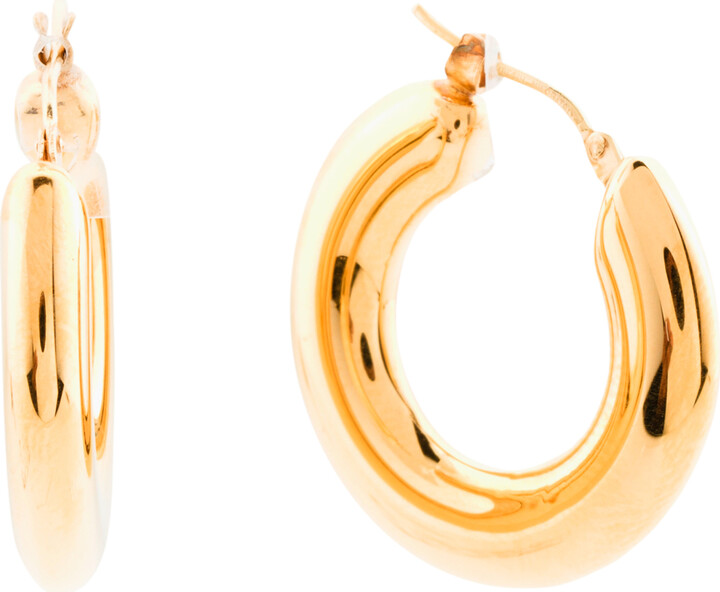 Milor Gold Made In Italy 14k Gold Hoop Earrings - ShopStyle