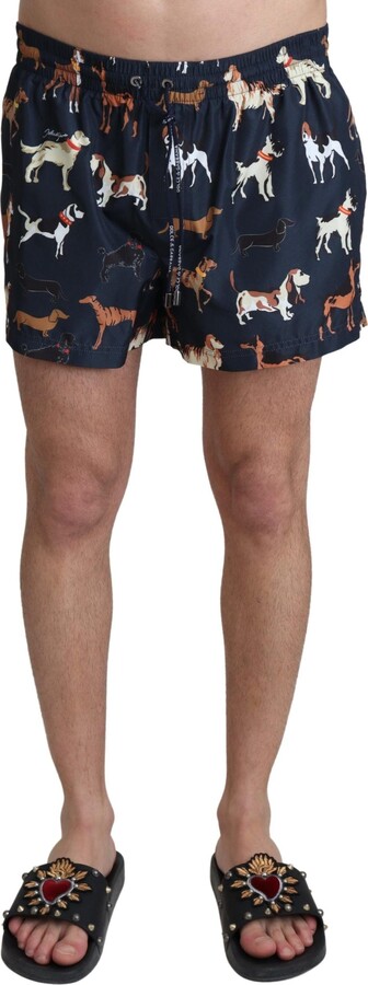 Dolce & Gabbana Elegant Navy Blue Swimming Men's Trunks - ShopStyle ...