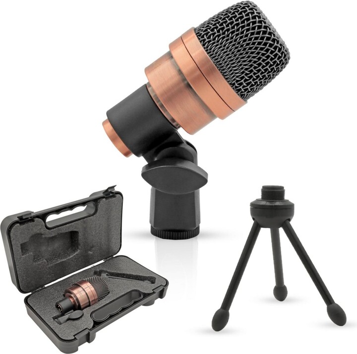 5 Core Tom Microphone Copper Finish Xlr Wired Uni Directional Snare ...