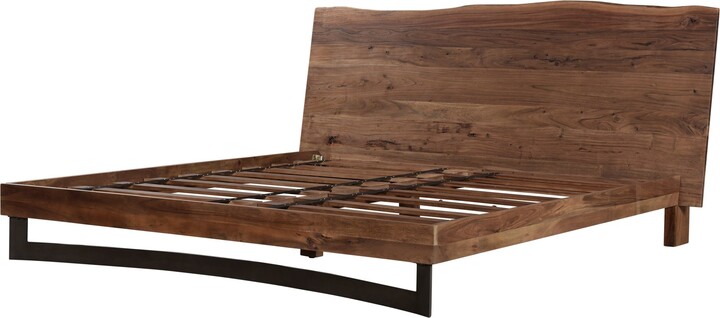 Aurelle Home Bennett Rustic Farmhouse Live Edge Platform Bed - ShopStyle