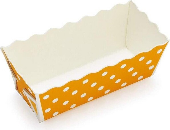 Welcome Home Brands Disposable Polka Dot Orange Paper Mini Loaf Baking ...
