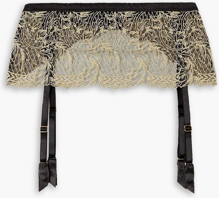 Coco de Mer London Killing Eve Berlin embroidered satin and stretch ...