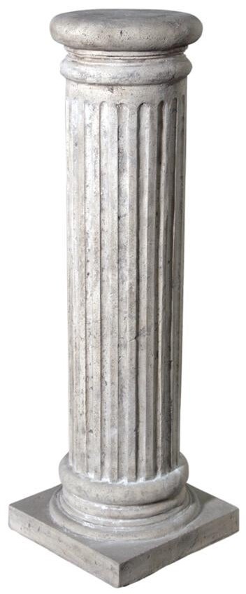 Overstock Design Toscano Classical Greek Fluted Plinth: Medium ...