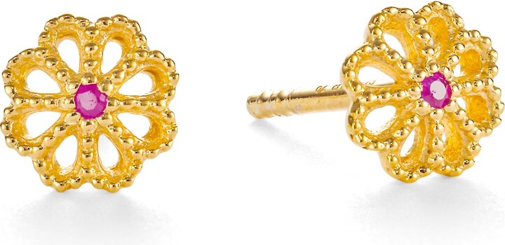 STELLAR 79 - Jasmine Ruby Studs - ShopStyle Earrings