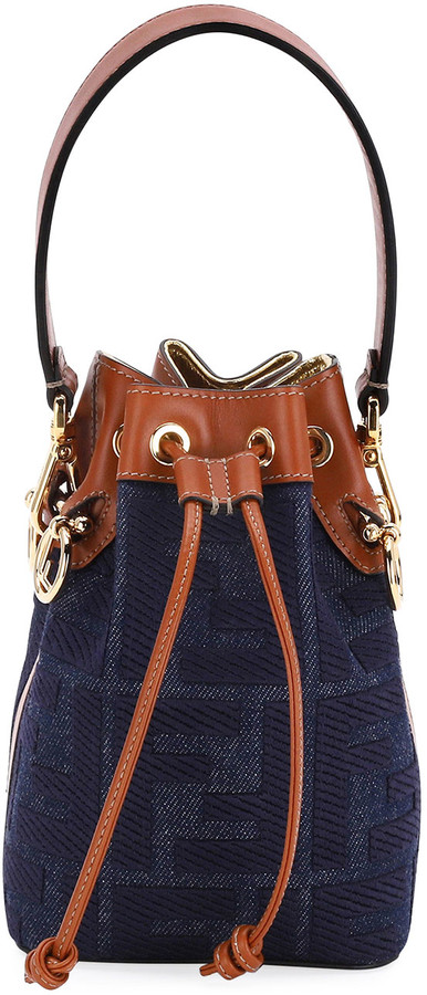 Fendi Mon Tresor Mini Jeans Reactive Bucket Bag - ShopStyle