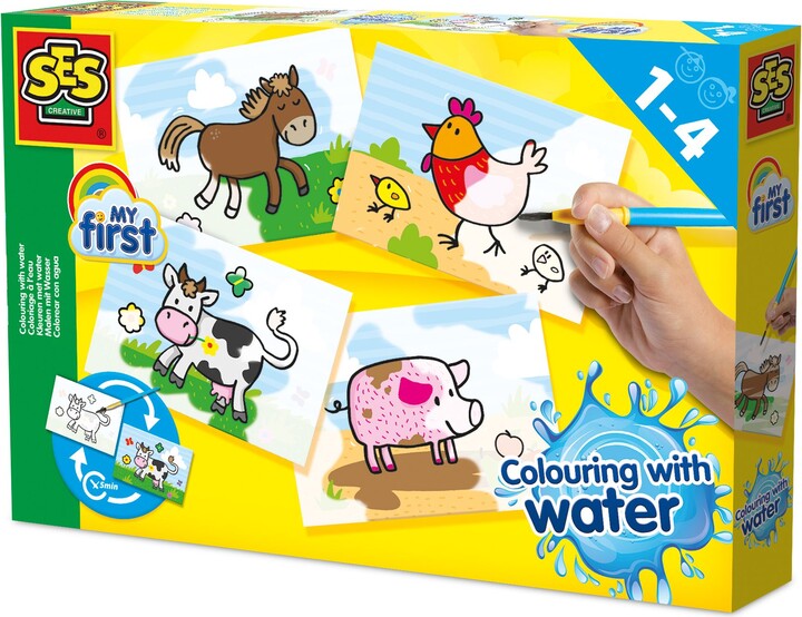 SES Creative Colouring with water - Farm animals - ShopStyle Spoon ...