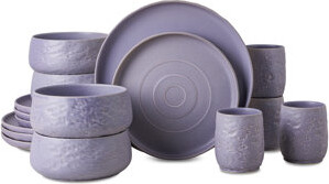 Shosai Stone by Mercer Project Shosai 16-Piece Dinnerware Set Stoneware ...